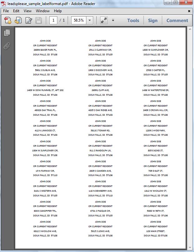 How To Print Mailing Labels With Adobe Reader 10 0 LeadsPlease Direct